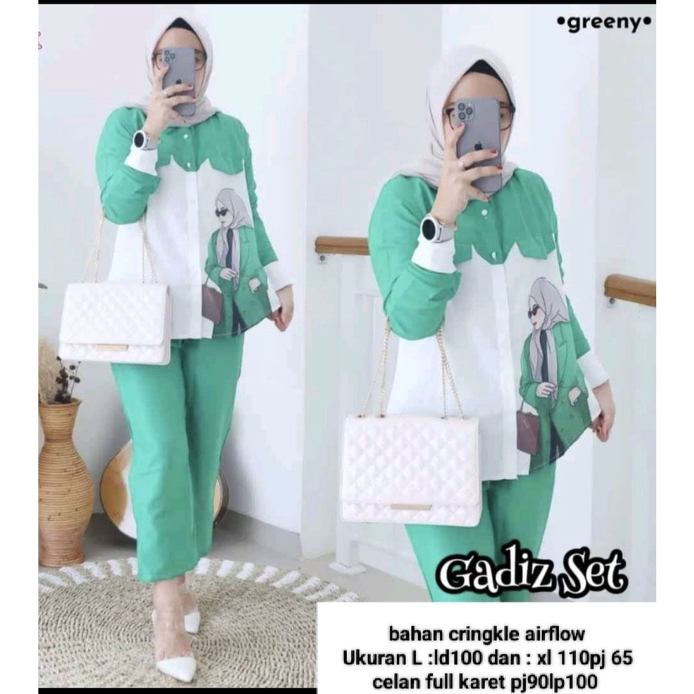 Gadiz CRINCKLE AIRFLOW PREMIUM | Premium CRINCKLE WOMEN'S SET | Imported WOMEN'S SETCEL | Screen ...