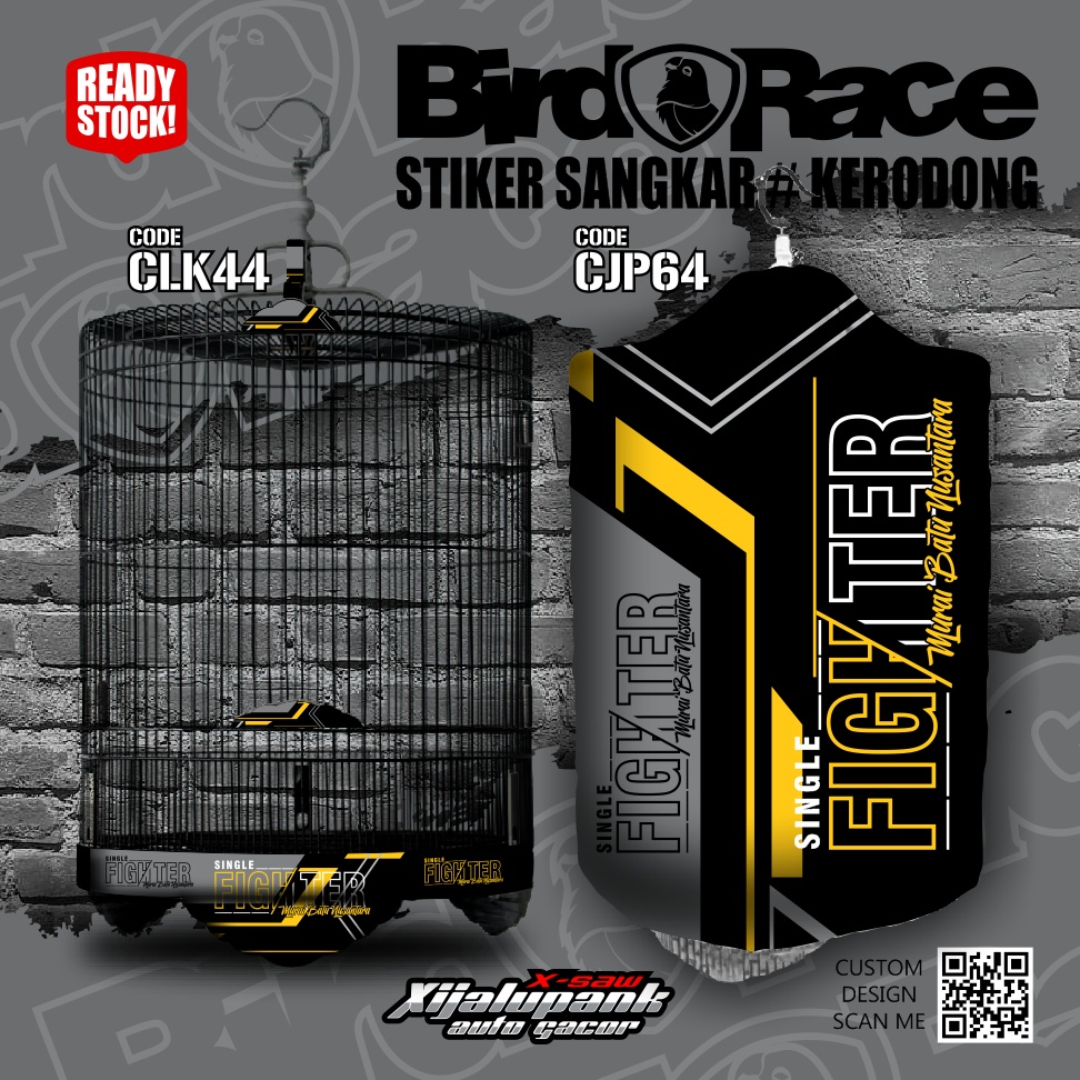 Sticker and KERODONG MURAI BATU cage krodong stickers (11) | Shopee ...