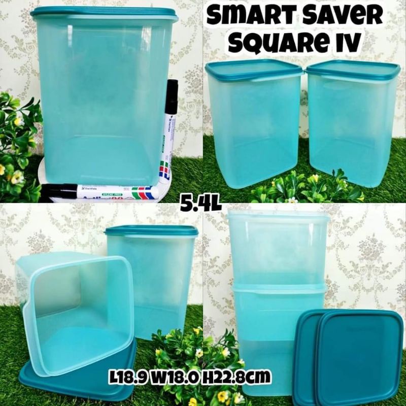 Tupperware Smart Saver Square IV 5.4Liter | Shopee Malaysia