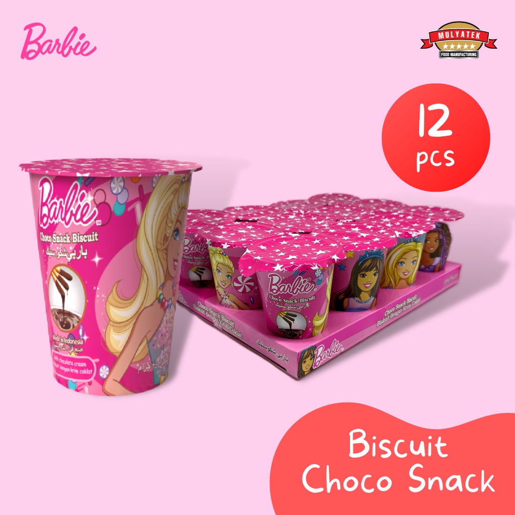 Barbie Chocolate Snack Medium Chocolate Biscuit Stick 25 gr - 12pcs ...