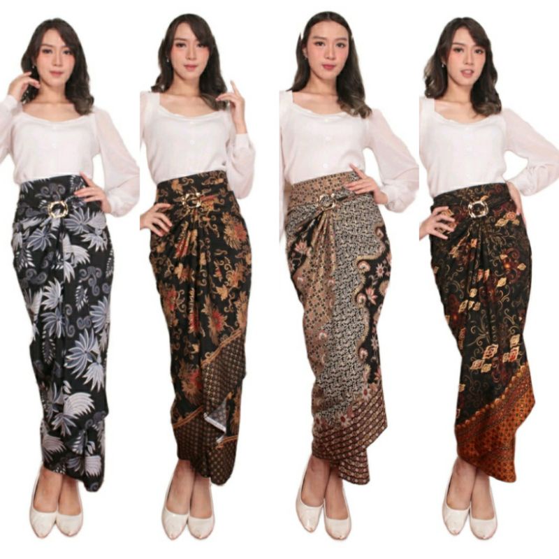 (50 Motifs) Modern Batik wrap skirt with latest motifs / floral Batik ...