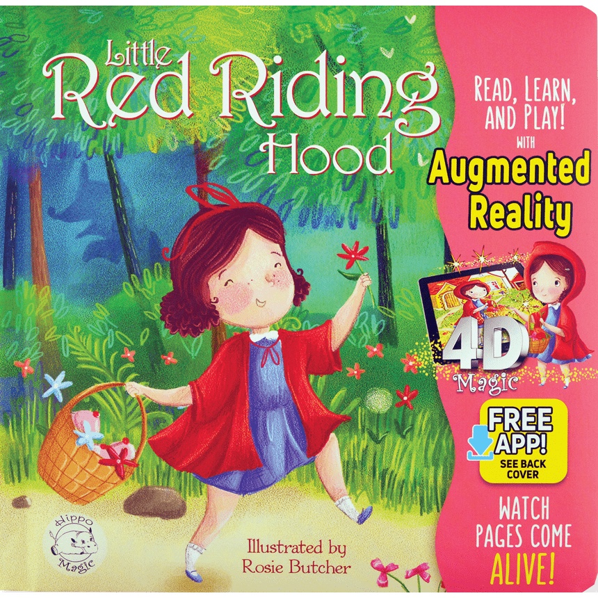 4D Little Red Riding Hood kids story book. LITTLE HIPPO Read , Learn ...