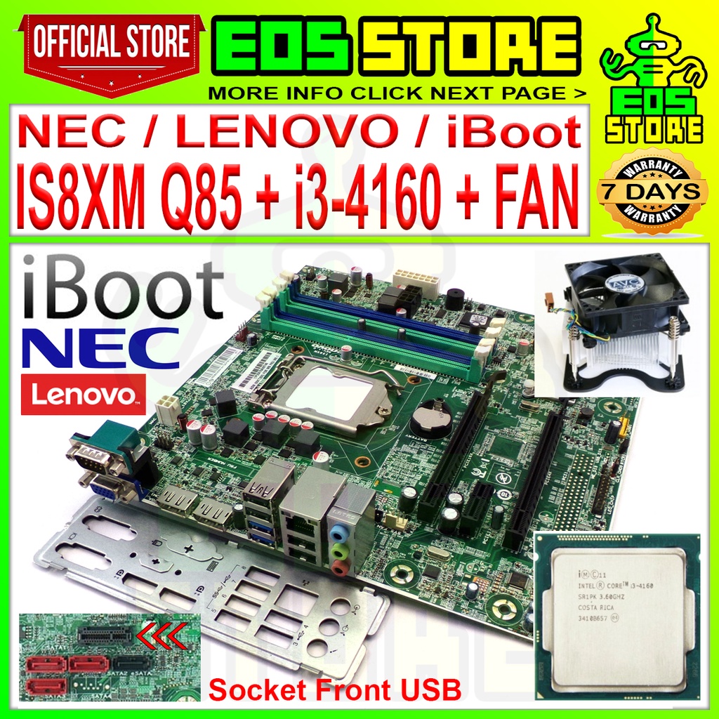 Lenovo Iboot NEC IS8XM M83 M93P M8500T Q85 LGA1150 1150 00KT260 i3 i5 i7 CPU Motherboard ...