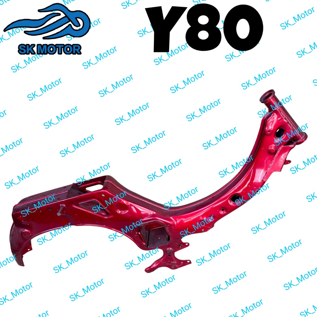 Yamaha Y80 Original Frame Body Frame Chassis Tulang Body Blue Red Biru ...