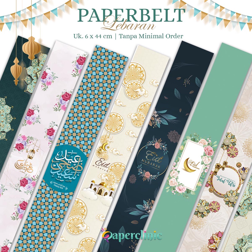 Eid Paper belt size 6 x 44 cm special sleeve hamper parcel eid al-Fitr ...