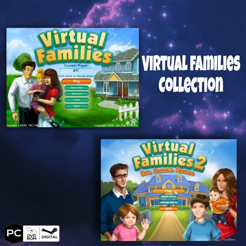 Virtual Families 1&2 Pc Game Digital Download | Shopee Malaysia
