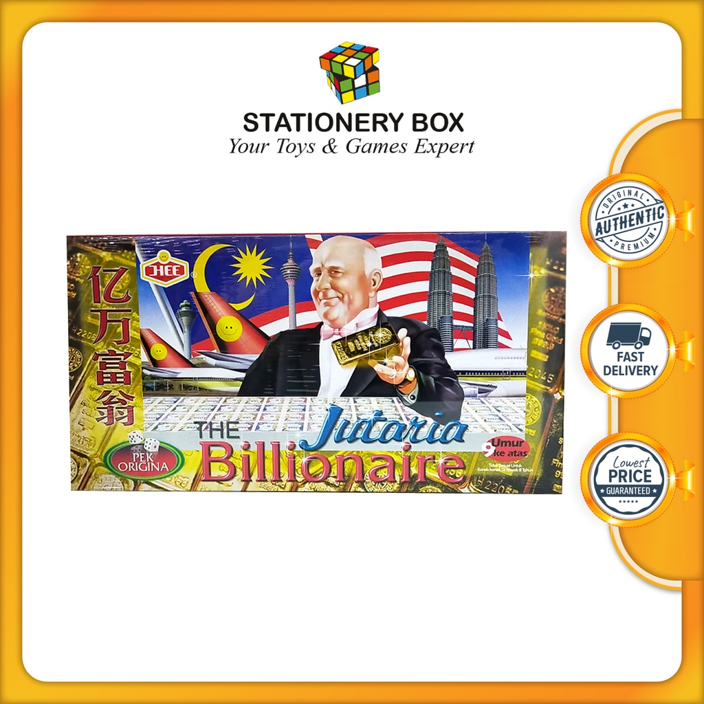 Billionaire Jutaria Classic Board Games for Friends, Family and Kids ...