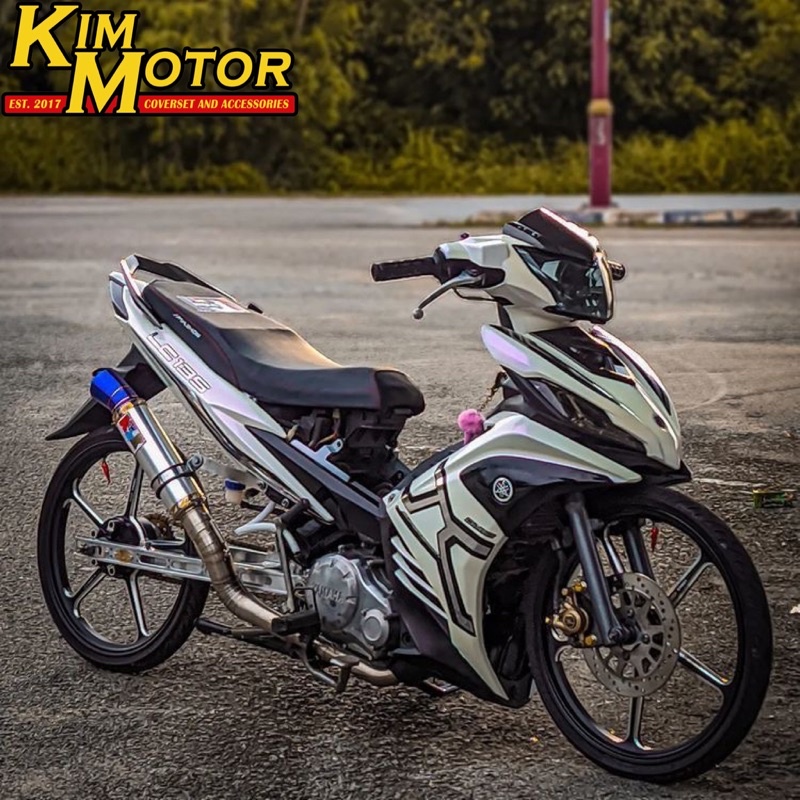 COVERSET LC135 V6 V7 CREAMY WHITE ORIGINAL VELOZI CUSTOM LINE PATTERN ...