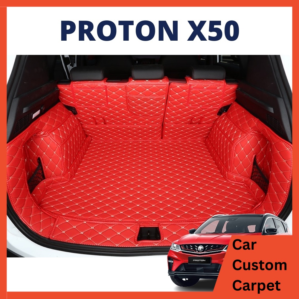 Proton x50 boot leather cover trunk tailgate bonet belakang tray car ...