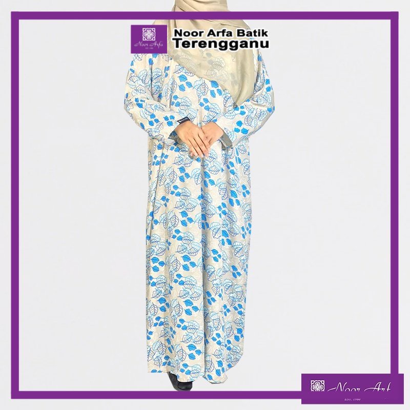 ABAYA IVY 5 - ZE4841 - LEAF GREY - NOOR ARFA BATIK TERENGGANU | Shopee ...