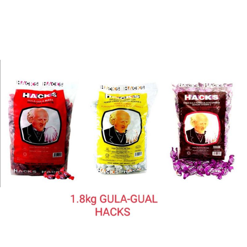 1.8kg Gula Gula HACKS Mini Candy (BORONG) | Shopee Malaysia