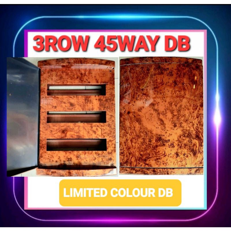 *LIMITED STOCK*3PHASE 3ROW 45WAY DB MCB DISTRIBUTION BOX COLOUR ...