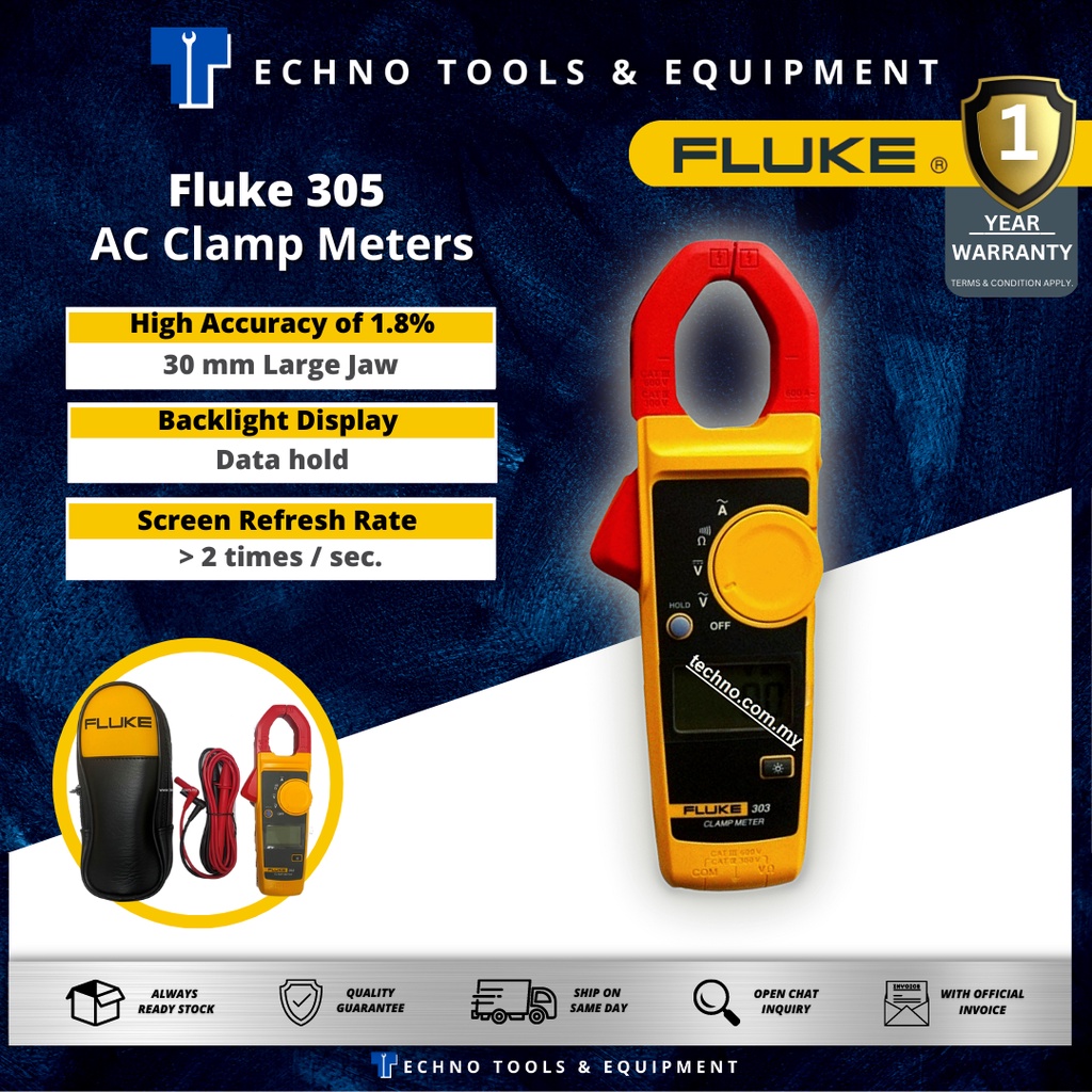 Fluke 305 AC Clamp Meters - New & Original | Shopee Malaysia