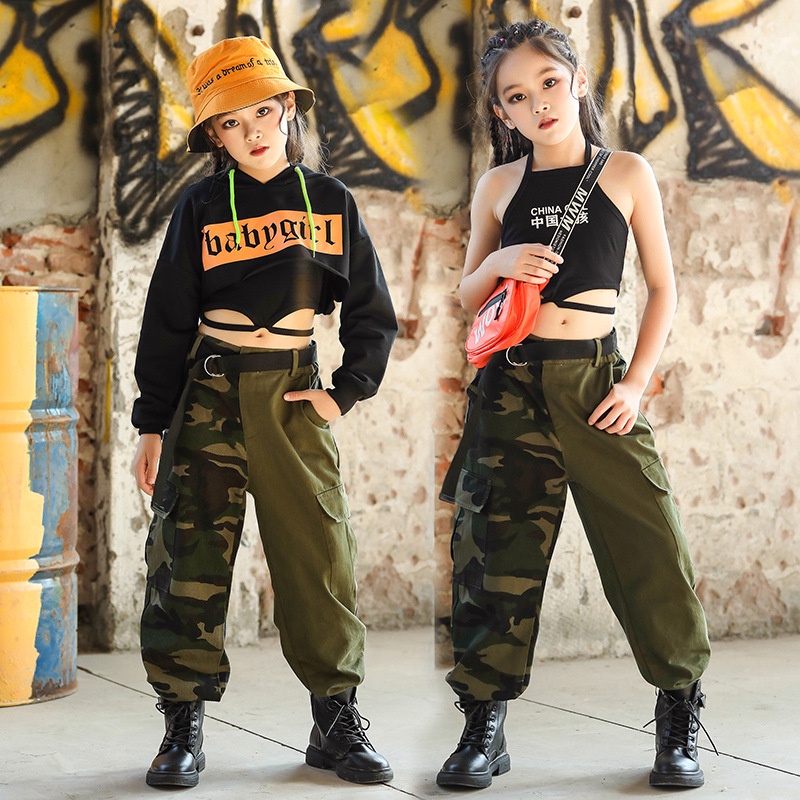 [Australian Collection Street Dance 1] Camouflage Costume Suit Children ...