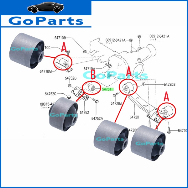 NISSAN FRONTIER D22 FRONT AXLE BUSH FRONT DIFFERENTIAL AXLE BUSH DEPAN ...