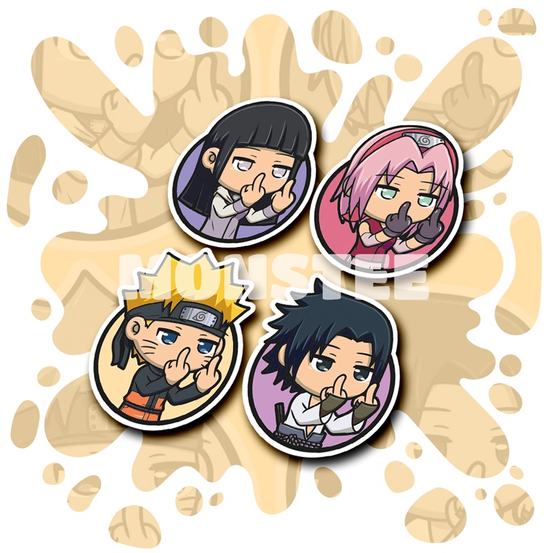 Sticker Anime Chibi Naruto Shippuden Part 1 Sticker Vinyl Hinata Sakura ...