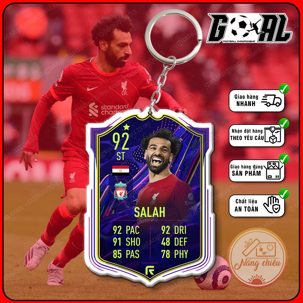 Mohamed Salah high-end player keychain - the most beautiful football ...