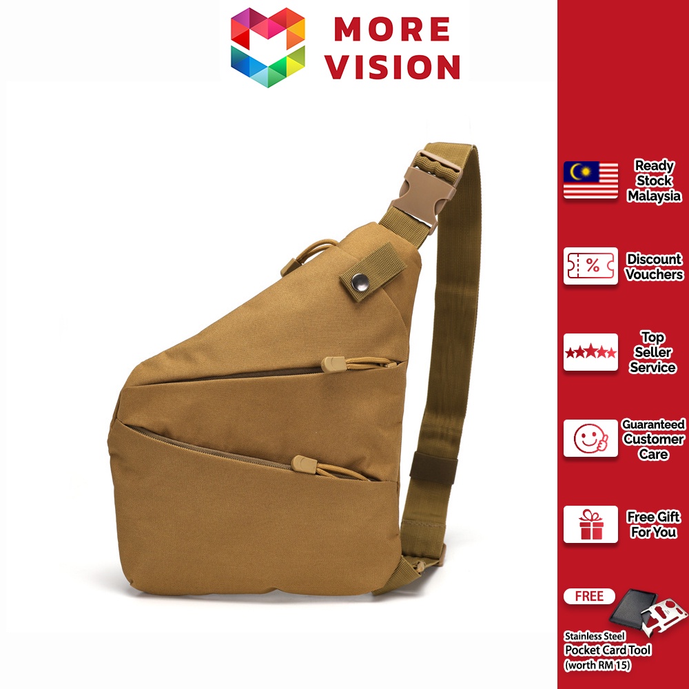 MV Bag Sling Shoulder Crossbody Chest Bag Men Messenger Canvas Slim ...