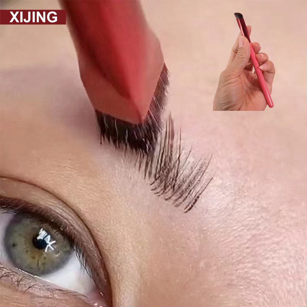 XJ- Single Soft Bevel Diagonal Brush Eyebrow Brush Long Rod Smudge ...