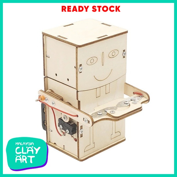 Coin Swallowing Eating Robot DIY Pack STEM Toy Kids Science Education ...