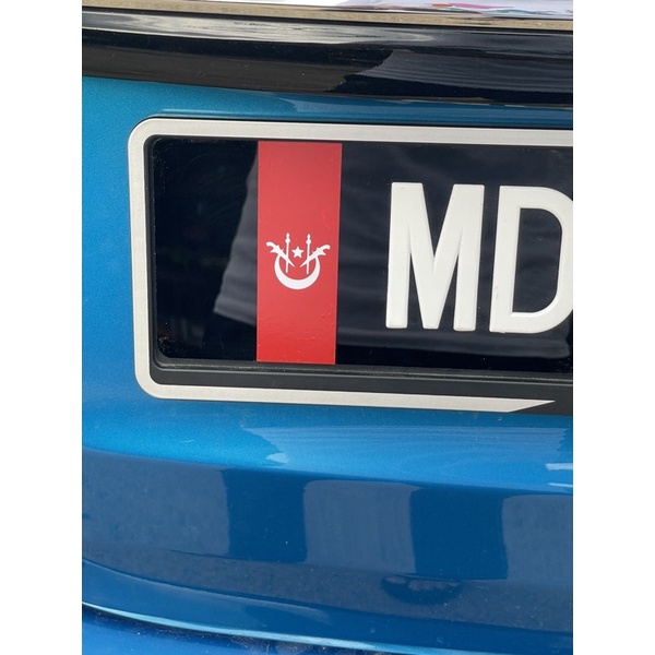 Sticker bendera kelantan di plate kereta / Sticker Kereta / Sticker ...