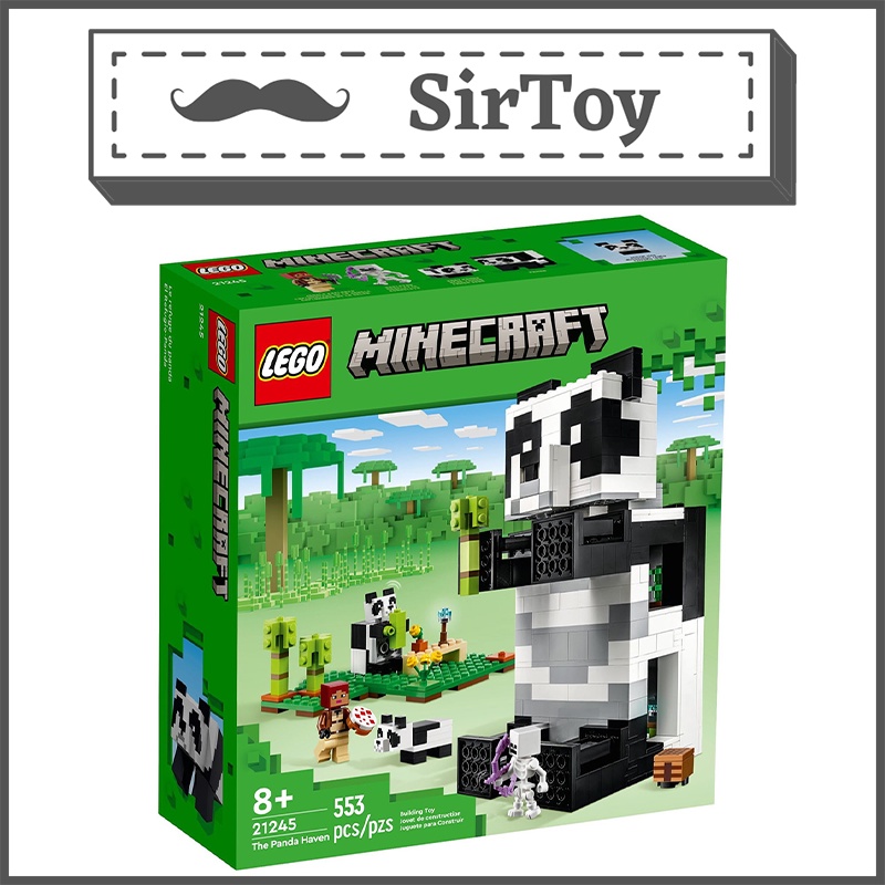 LEGO Minecraft 21245 The Panda Haven (553 Pieces) | Shopee Malaysia