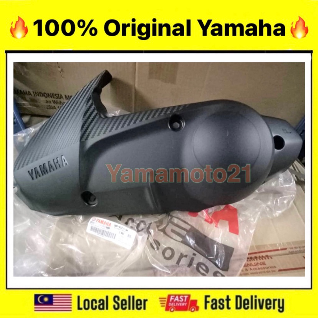 ORIGINAL YAMAHA NMAX N MAX COVER CRANKCASE MATT BLACK ENGINE CVT ENJIN ...