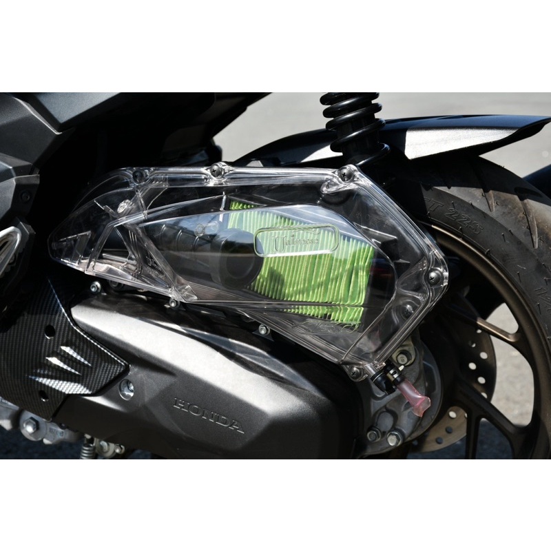 HONDA VARIO 160 AIR FILTER TRANSPARENT CARBON COVER VARIO160 AIR BOX ...