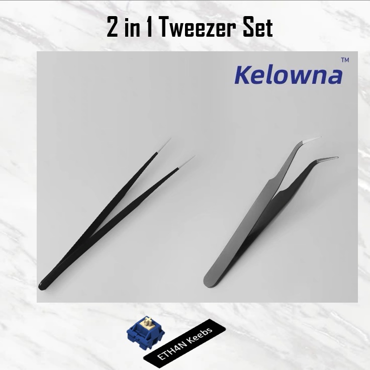 Anti-static Tweezer 2 in 1 set for Mechanical keyboard, PCB, Mechanical ...