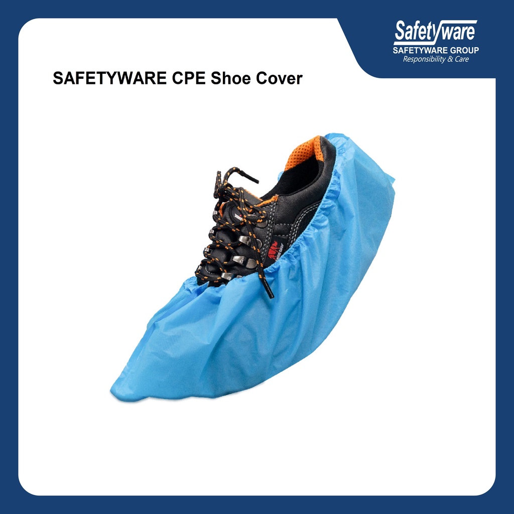 SAFETYWARE CPE Shoe Cover | Cleanroom Foot Protection | Shopee Malaysia