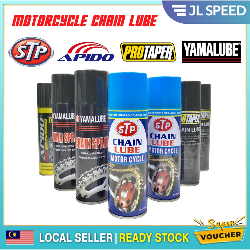 CHAIN LUBE CHAIN OIL SPRAY RANTAI CLEANER STP / APIDO / PROTAPER ...