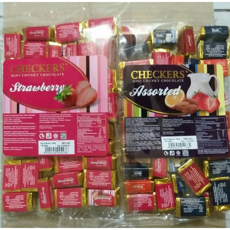 Halal CHECKERS MINI CHUNKY CHOCOLATE ASSORTED CHOCOLATE MINI MALAYSIA ...