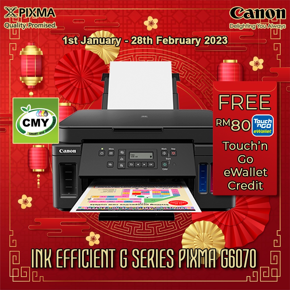 Canon Pixma G6070 Refillable Ink Tank Wireless Printer similar with MFC ...