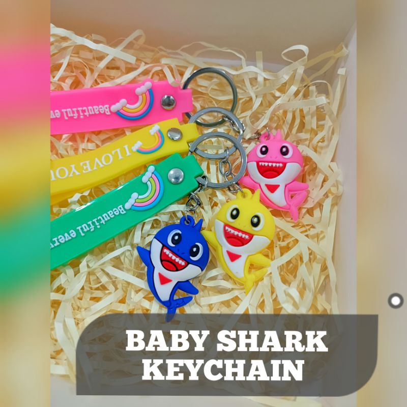🔥 Baby Shark Keychain Silicone Big Keychain Baby Shark Toys for Kids ...