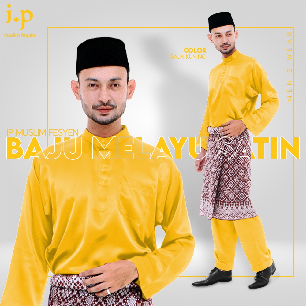 𝗜𝗽 𝗠𝘂𝘀𝗹𝗶𝗺 𝟮𝟬𝟮𝟯 BAJU MELAYU PASANG SATIN SIZE DEWASA NORMAL CUTTING ...