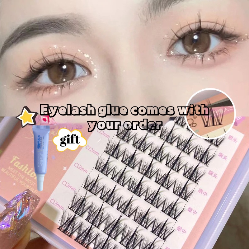 (Ready Stock )5pairs 3D Fairy Princess Comics Big Eye Eyelashes Lashs ...