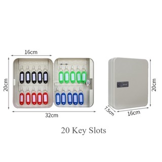 [Ready Stock] TOPFINE 6 / 20 Key Slots Keys Box Password Lock Metal ...