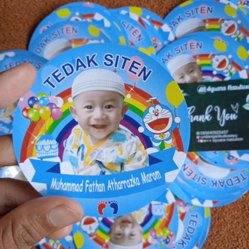 Birthday stickers/floor dak/tasyakuran/packaging stickers/cardboard ...