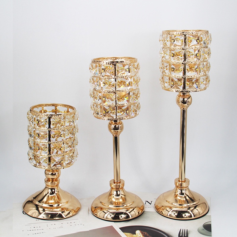 European Style Candlelight Dinner Candle Holder Retro Romantic Home ...