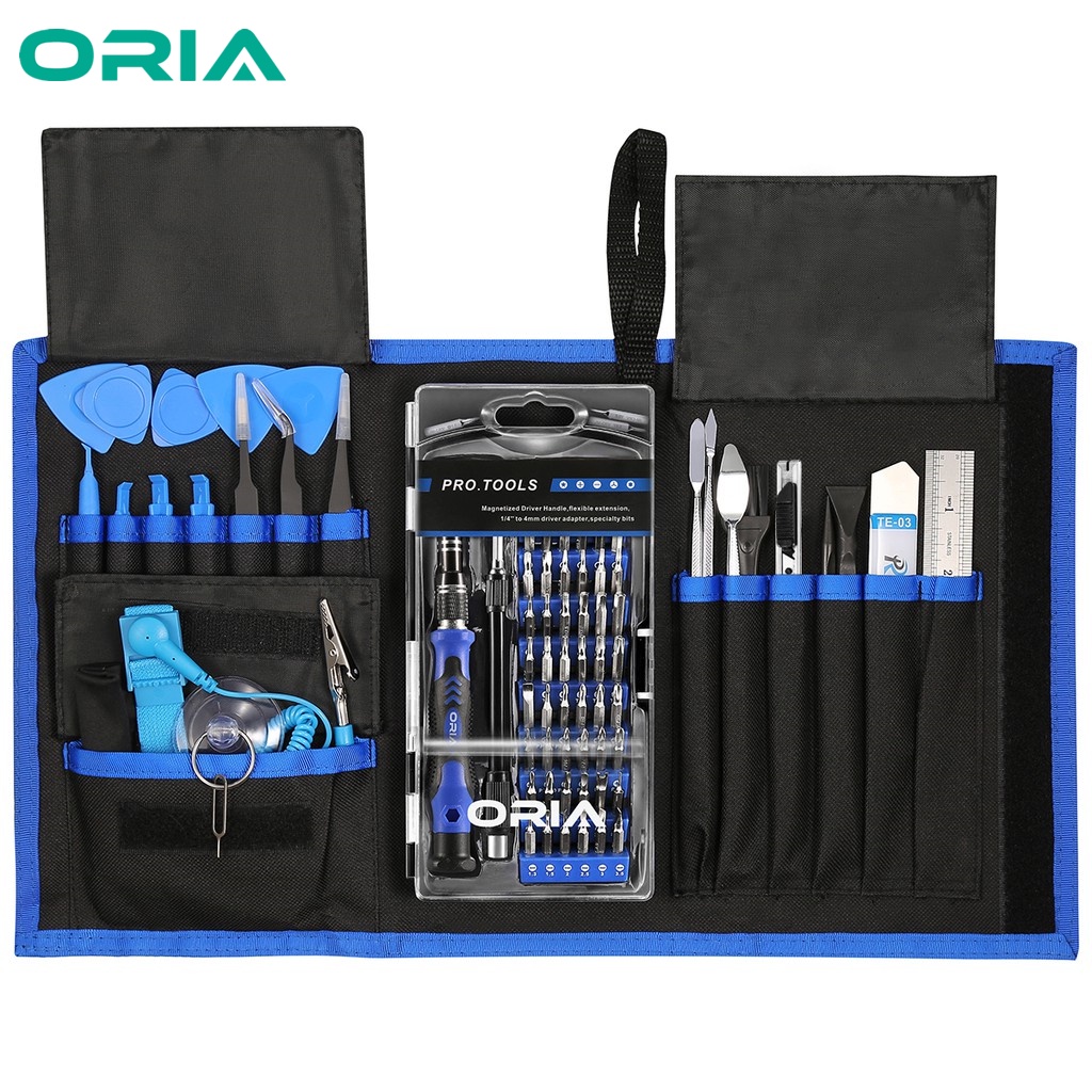 ORIA 76-in-1 Screwdriver Repair Tool Kit with 56 Precision Bits ...