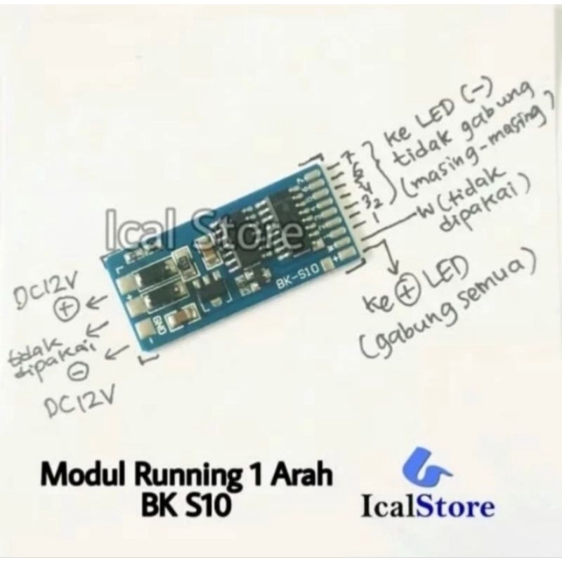 1 way 7 channel running module type BK S-10 / 12v-24v running turn ...