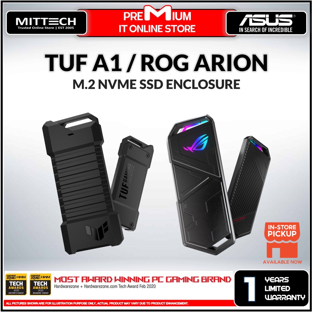 Asus ROG STRIX ARION / ARION LITE / TUF A1 | NVMe PCIe SSD Storage ...