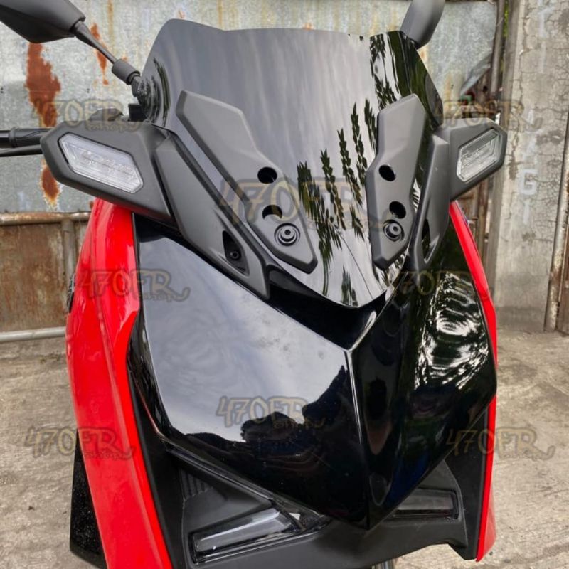 Windshield XMAX NEW 2023 SPORTY V2. Visor NEW XMAX CONNECTED 2023 V2 ...