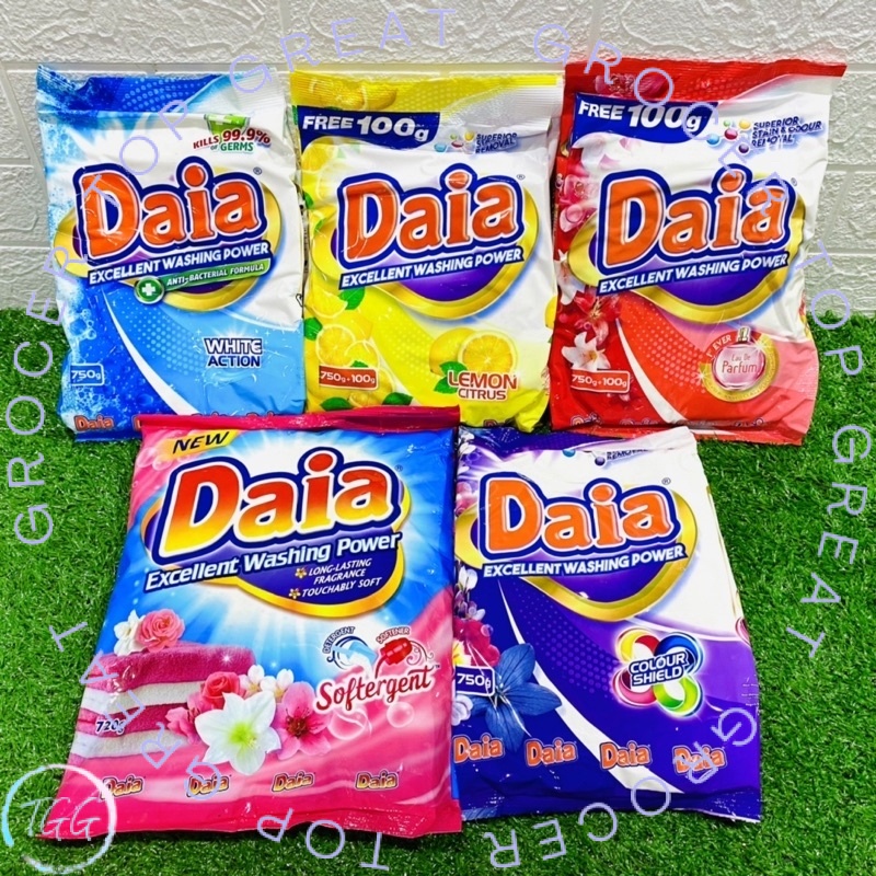 DAIA DETERGENT POWDER & SOFTENER [750g/720g] [Laundry Powder Detergent ...