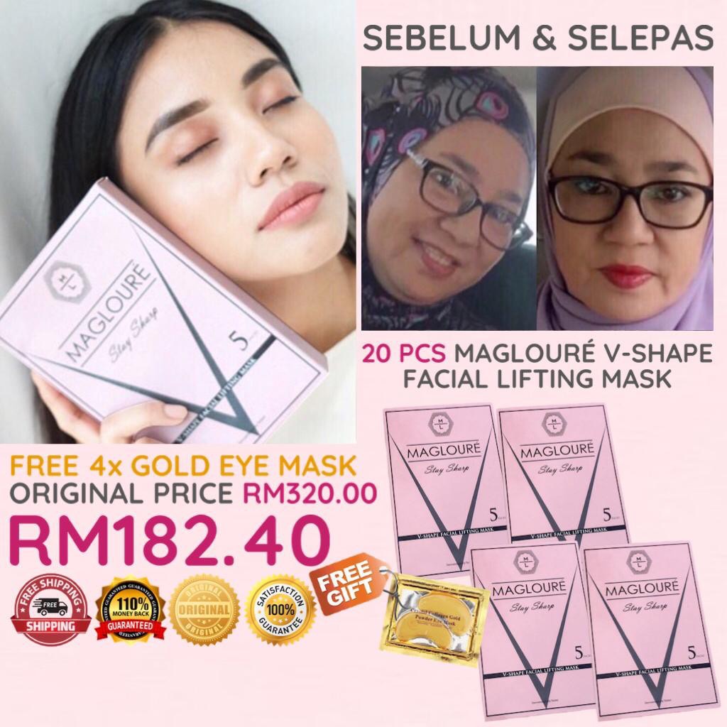 20 Pcs Magloure V Shape Facial Lifting Mask Double Chin Removal Face ...