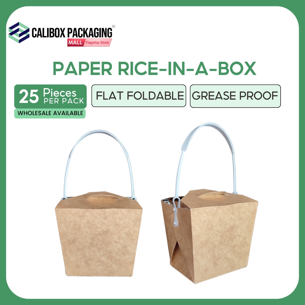 Calibox Packaging Rice in A Box, Paper Meal Box, Rice Bowl, Paper Bowl ...