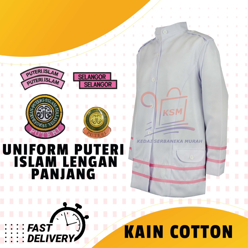 KADET UNIFORM PUTERI ISLAM ( LENGAN PANJANG ) - K008LS | Shopee Malaysia
