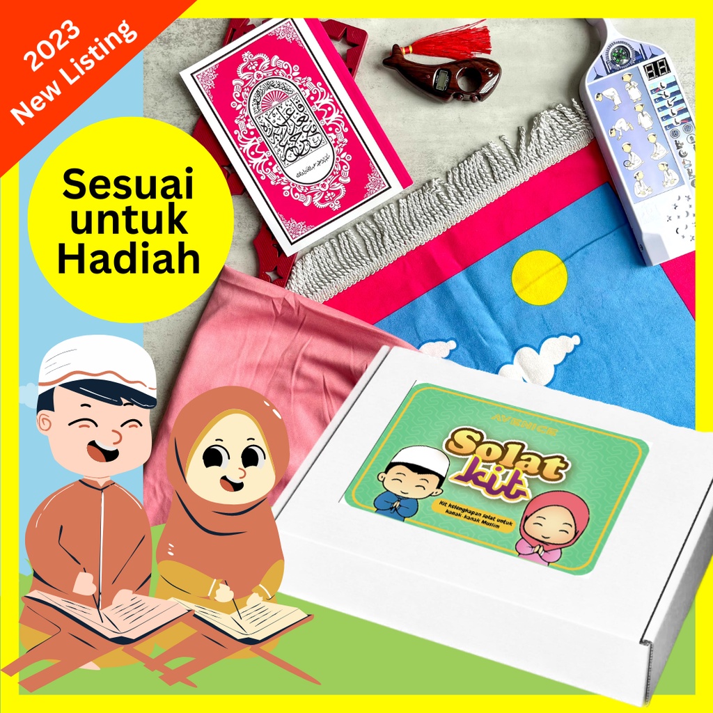 [BARU!] Girl Solat Kit - Set kelengkapan Sembahyang kanak-kanak Muslim ...