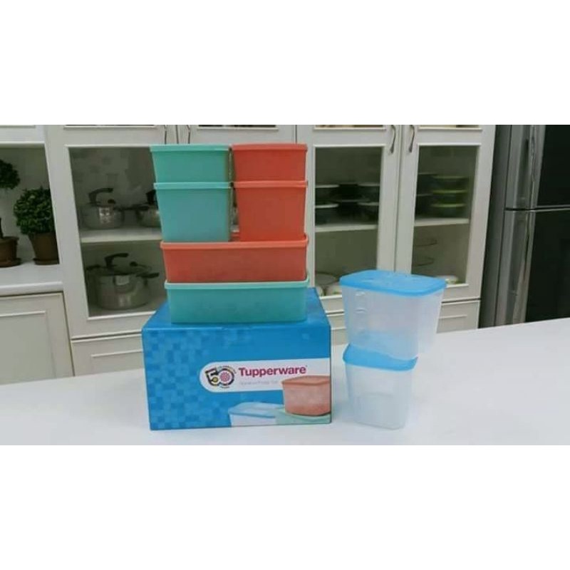 Tupperware 50th Anniversary Signature Fridge Set 8pcs | Shopee Malaysia