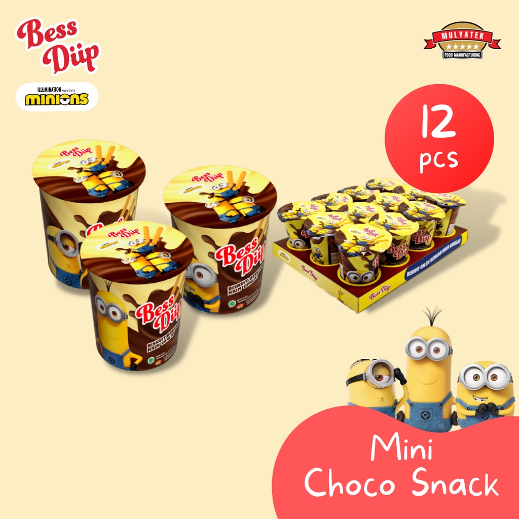 Bess Diop Minions Chocolate Snack Mini Chocolate Biscuit Minion ...
